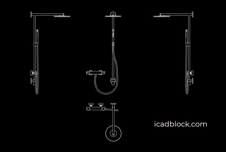 Shower CAD Block collection in DWG - iCADBLOCK Shower CAD Block collection in DWG - iCADBLOCK