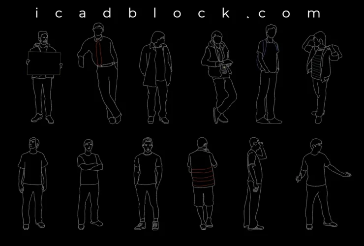 men standing Archives - iCADBLOCK