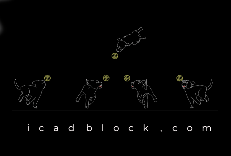 Dog CAD Block collection in DWG - iCADBLOCK