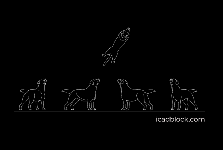 Dog CAD Block collection in DWG - iCADBLOCK